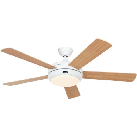 Ceiling Fan Titanium White 132 Beech / Pine