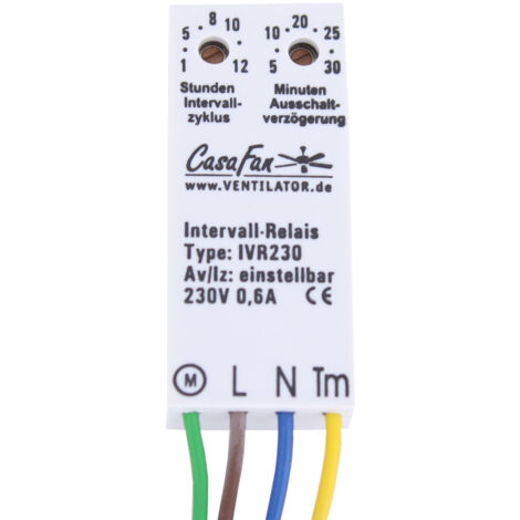 Control unit / interval relay timer CasaFan IVR 230