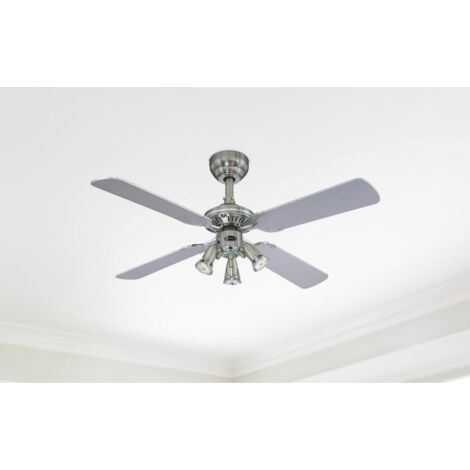 Ceiling fan Princess Euro Pewter 105cm / 42" with light