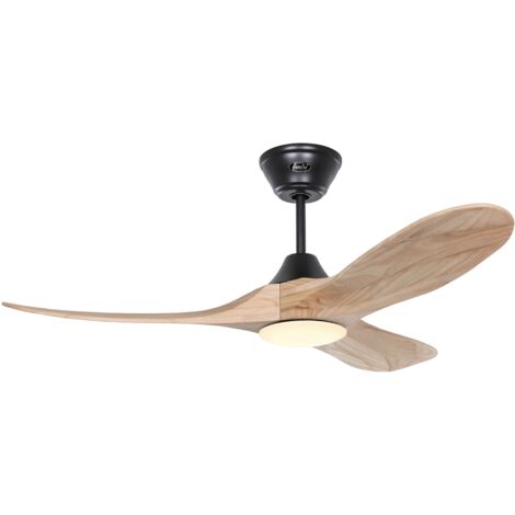 DC Ceiling Fan Eco Genuino Black / Wood 122 LED