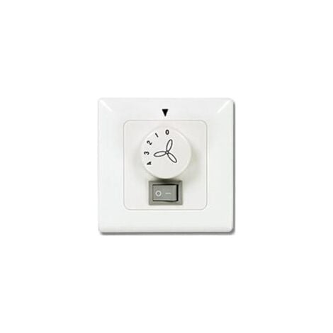 Wall switch / wall control for ceiling fans with lighting - flush mounted