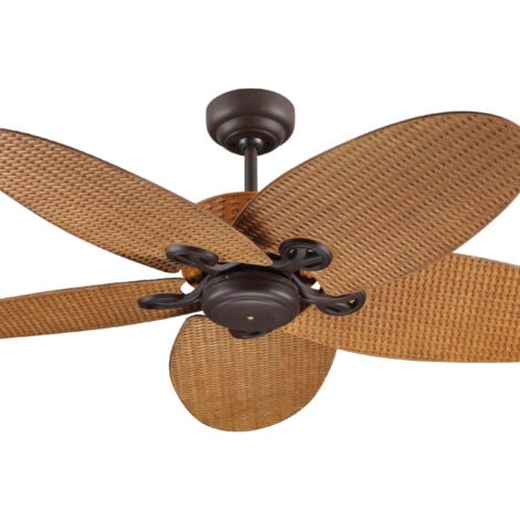 Ceiling Fan Fijian Brown II with Wall Control