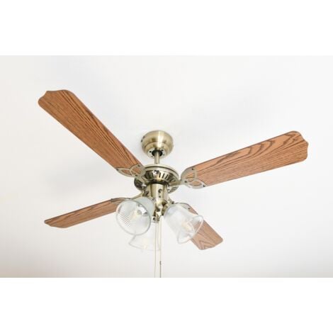 Ceiling Fan Princess Trio Antique Brass
