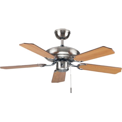 Ceiling Fan Steel Star Slimline with Pull Cord