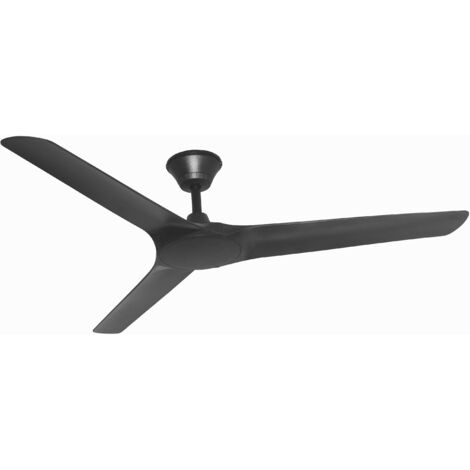 Outdoor DC Ceiling Fan Abyss Black with Remote