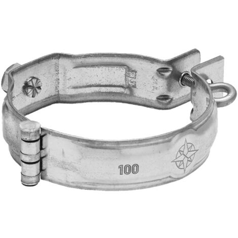 ZAMBELLI Collier avec manchon fileté galvanisé Collier pour tuyau de ...