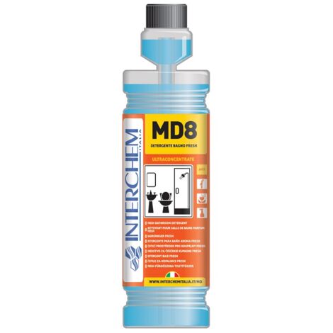 MD8 Detergente bagno fresh. Ultraconcentrato lt 1
