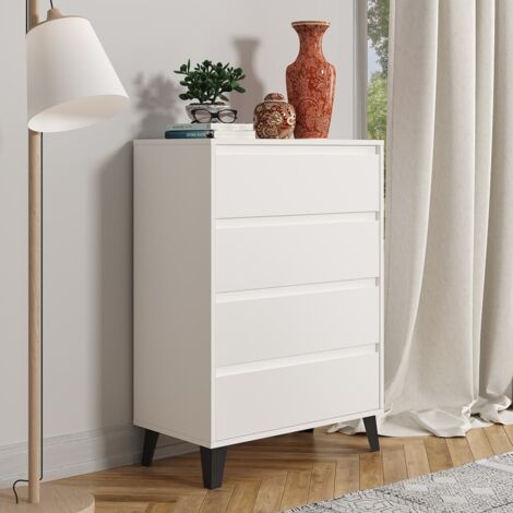 SONIA - Arcón escandinavo 4 cajones - 70x39x99,5cm - Mueble de ...