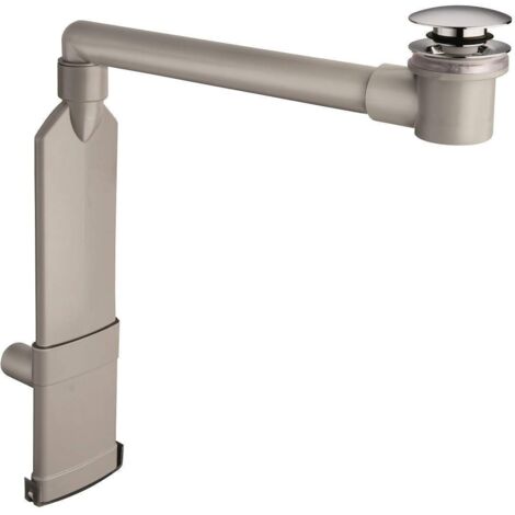 Siphon gain de place orientable avec bonde clic-clac pour lavabo ...