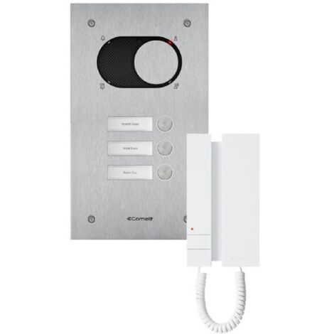 Kit Audio 3 Bp, Platine Switch + Combiné Audio - COMELIT KIXA0103