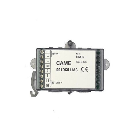Convertisseur de tension 24VAC/18VDC - 1A - CAME 840EC-0010