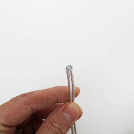 Cable eléctrico redondo PVC transparente 2x0,75mm² 220V por metro