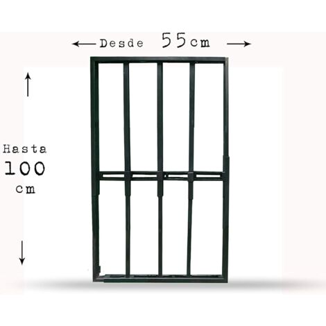 Reja anti-robo adaptable desde 55X55 cm hasta 100X100 cm (ancho y alto ...