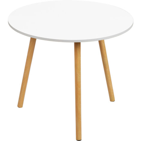 MINI Table basse EN RONDE-60CM, table de cuisine ronde avec pieds en ...
