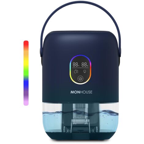 MONHOUSE Premium 1L Dehumidifer - Ultra Quiet Electric Moisture ...