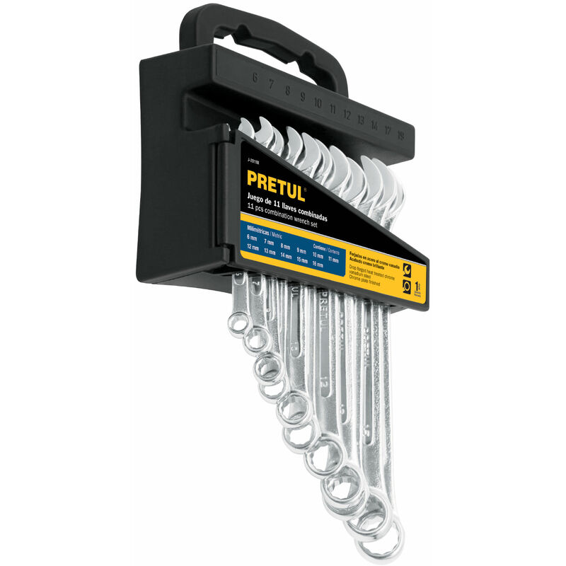 Juego llaves combinadas - 6 a 16 mm - 11 piezas
