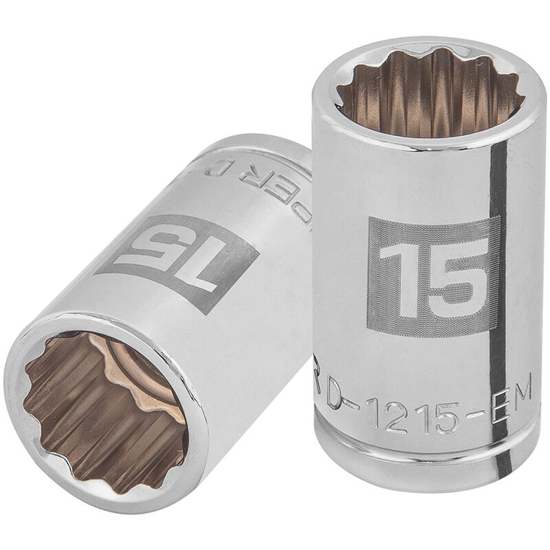 Llave vaso bihexagonal, cuadro 1/2" - 15 mm