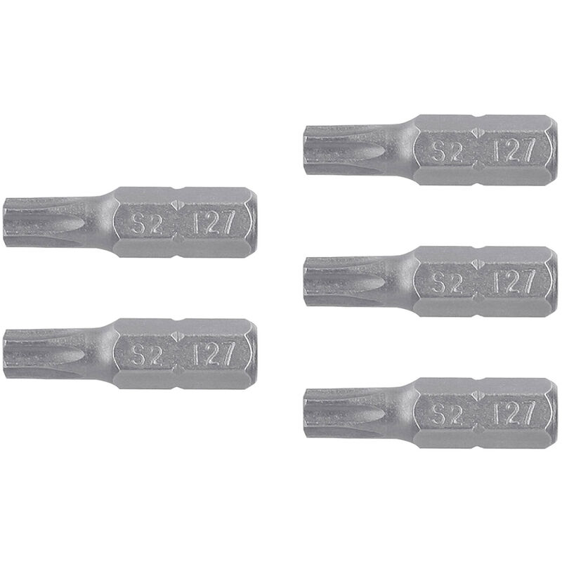 Puntas Torx T27 para destornillador - 25 mm - 5 puntas