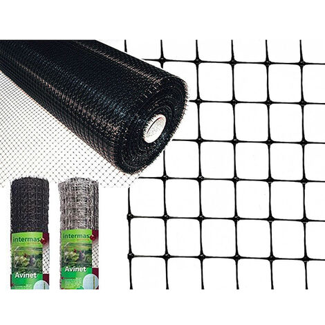 Malla avícola Avinet 90 - Negro - 16x16 mm - 1x10 m