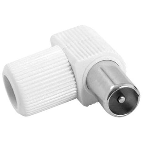 Conector angular TV coaxial
