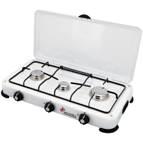 Cocina portátil a gas - 3 fuegos