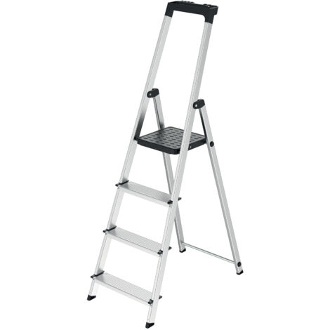 Scalinata a 4 gradini con piattaforma di lavoro - WERKA PRO