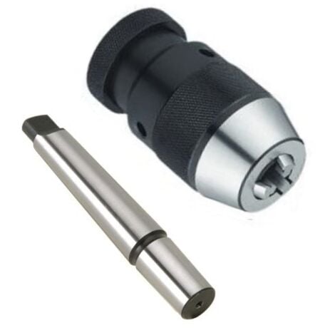Mandrino autoserrante/Tornio/Trapano a colonna 1-10mm attacco B12 + adattatore MT2-B12