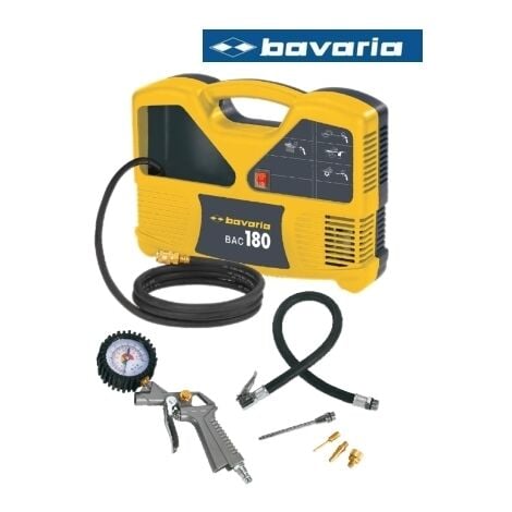 Compressore portatile a secco multiaccessoriato Bavaria - BAC 180