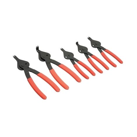 Pinza/Pinze per anelli Seeger set 5 pezzi 5,5 - 8