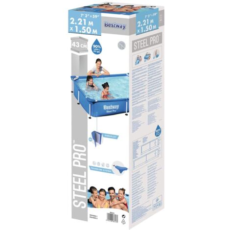 Pool Steel Pro Pool 221x150x43 cm Bestway