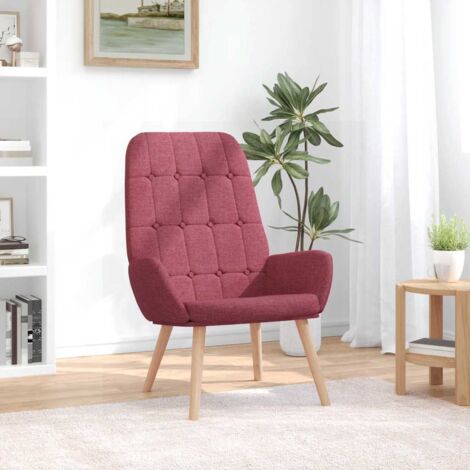 Relaxsessel Stoff Weinrot vidaXL