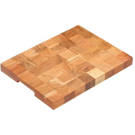 Hackblock 40×30×3,8 cm Akazie Massivholz vidaXL