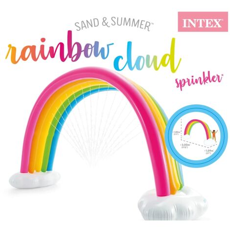 Rainbow Cloud Sprinkler Mehrfarbig 300x109x180 cm INTEX