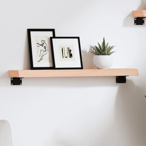 Wall Shelf 60x10x4 cm Untreated Solid Wood Oak vidaXL