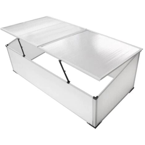 Cold Frame 2 Lids 110x55x41 cm vidaXL