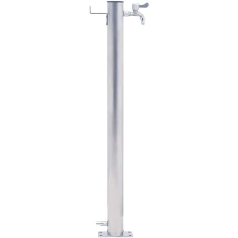 Garden Water Column 40 cm Stainless Steel Round vidaXL