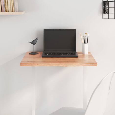 Table Top Light Brown 60x60x2 cm Treated Solid Wood Oak vidaXL