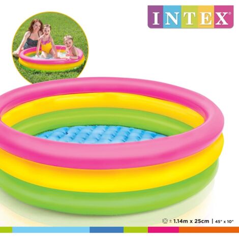Sunset Inflatable Pool 3 Rings 114x25 cm INTEX