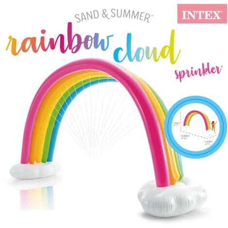 Rainbow Cloud Sprinkler Multicolour 300x109x180 cm INTEX