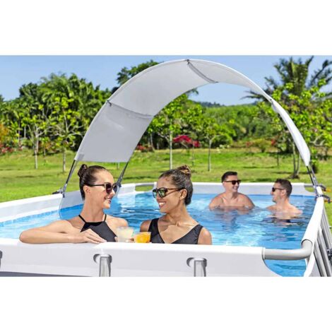 Above Ground Pool Canopy White Bestway