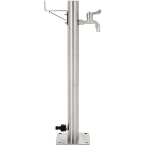 Garden Water Column Stainless Steel Round 65 cm vidaXL