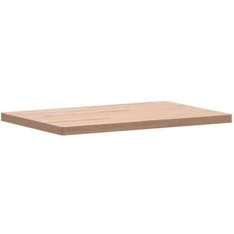 Table Top 60x40x2.5 cm Rectangular Solid Wood Beech vidaXL