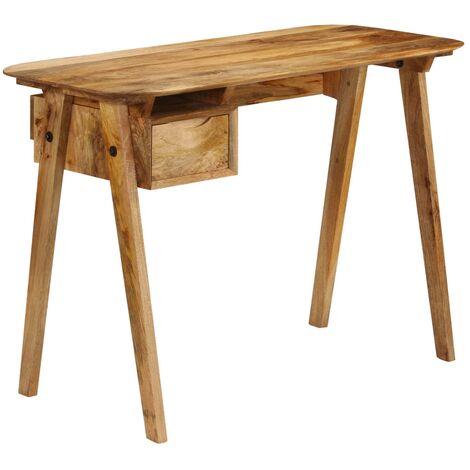 Writing Desk 110x50x76 cm Solid Mango Wood vidaXL