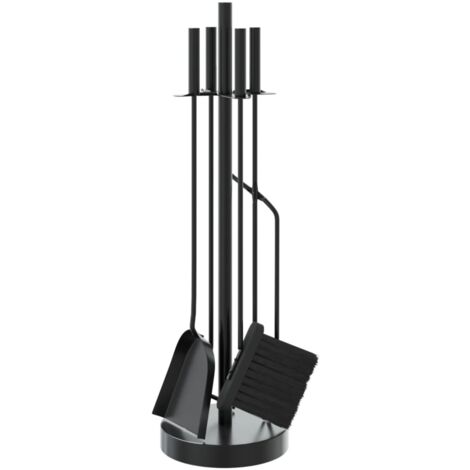 5 Piece Fireplace Tool Set 18x66 cm Steel vidaXL