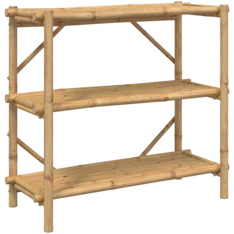 3-Layer Shelf 100x40x90 cm Bamboo vidaXL