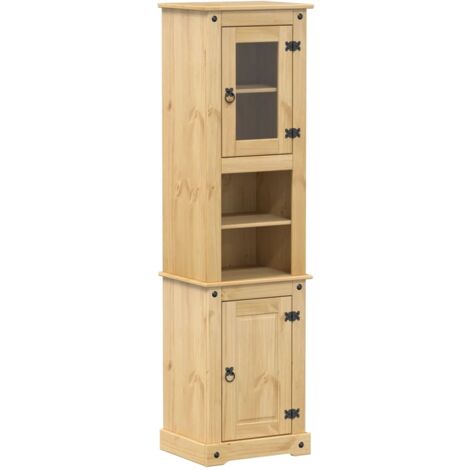 Bathroom Cabinet Corona 50x40x185 cm Solid Wood Pine vidaXL