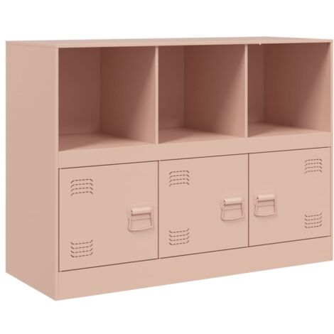 Sideboard Pink 99x39x73 cm Steel vidaXL