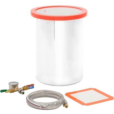 Vacuum Chamber Stainless Steel 22.7 L vidaXL