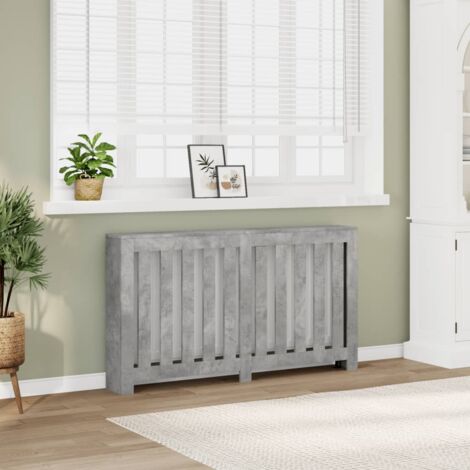 Radiator Cover Concrete Grey 149x20x82 cm Engineered Wood vidaXL