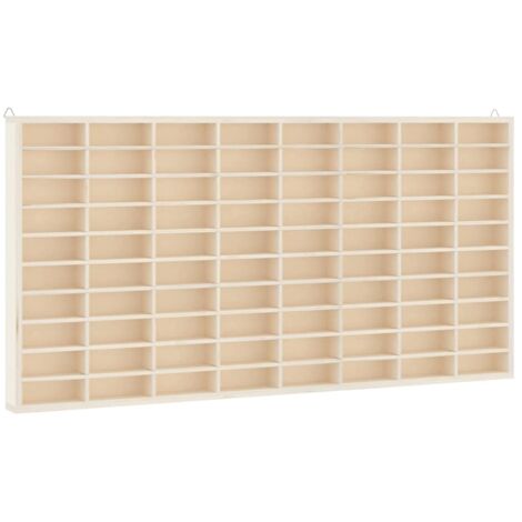 Wooden Collector's Display Case with 80 Compartments 80x4.5x40.5cm vidaXL